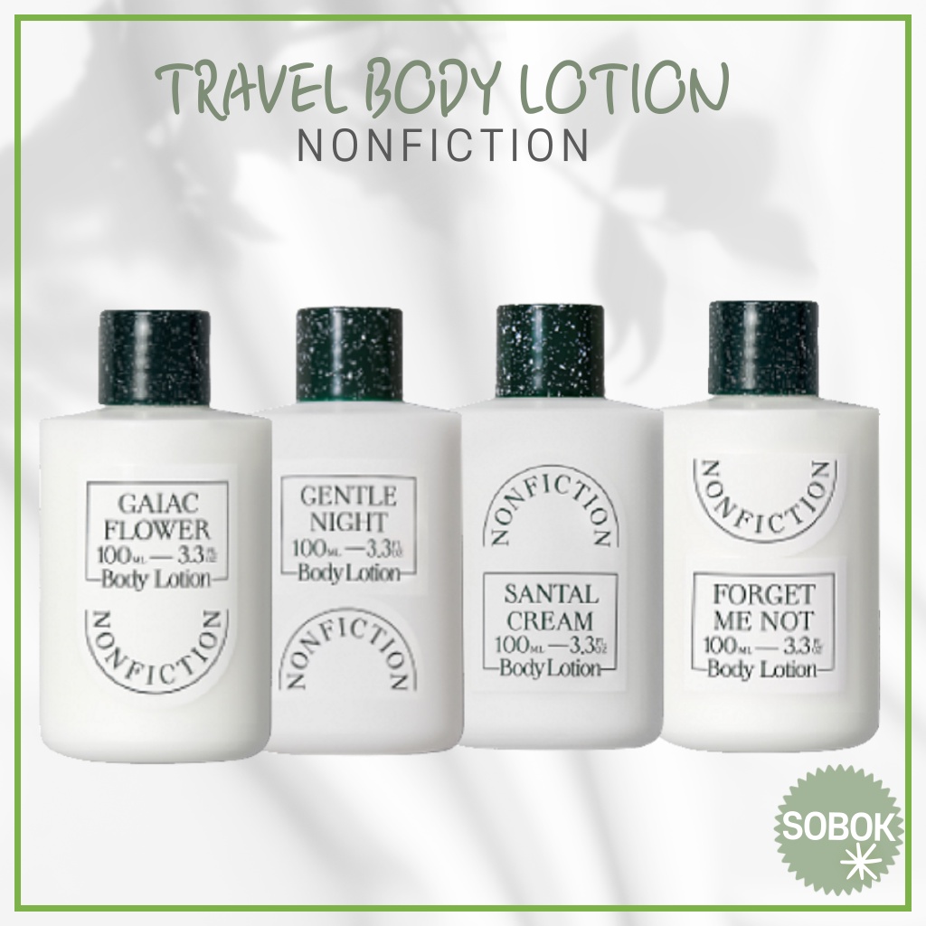 [NONFICTION] TRAVEL BODY LOTION 100ml (4 Scent) / Travel size Body ...