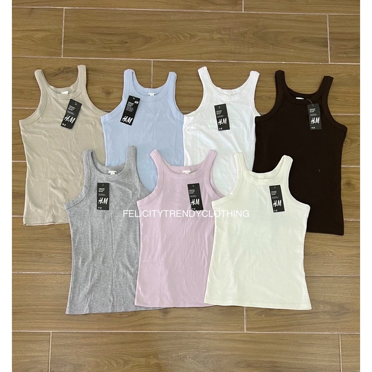 BRANDED RIBBED HALTER TOP (NOT CROP) | Shopee Philippines