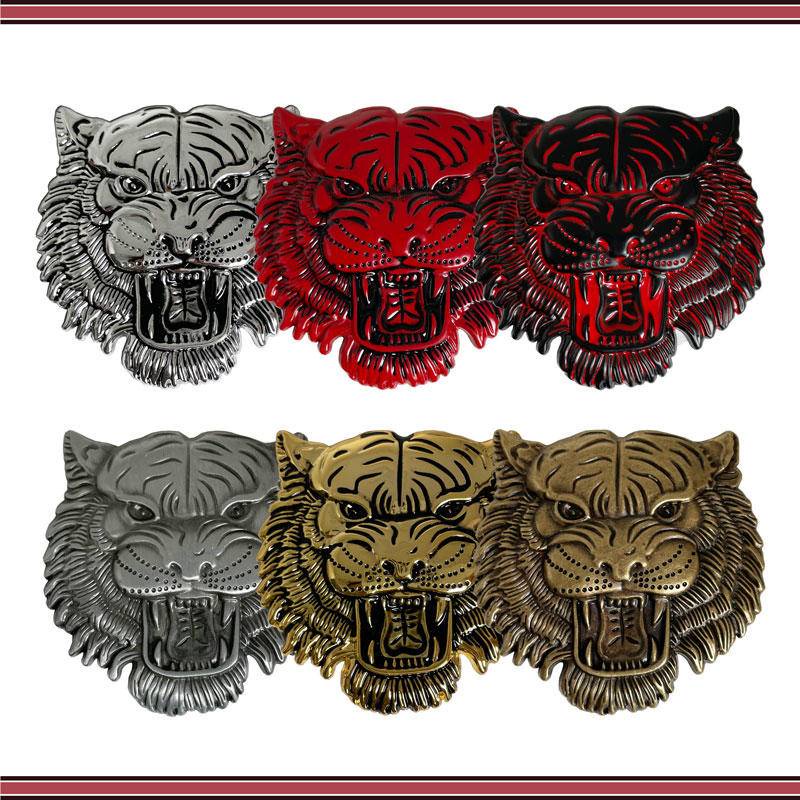 3d metal tiger sticker auto car logo cartoon animal sticker tail emblem ...