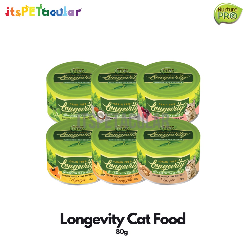 NUTURE PRO Longevity Canned Wet Cat Food 80G | Shopee Philippines