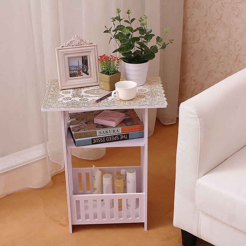 Modern double layer stylish Mini sofa side table bedroom furniture ...