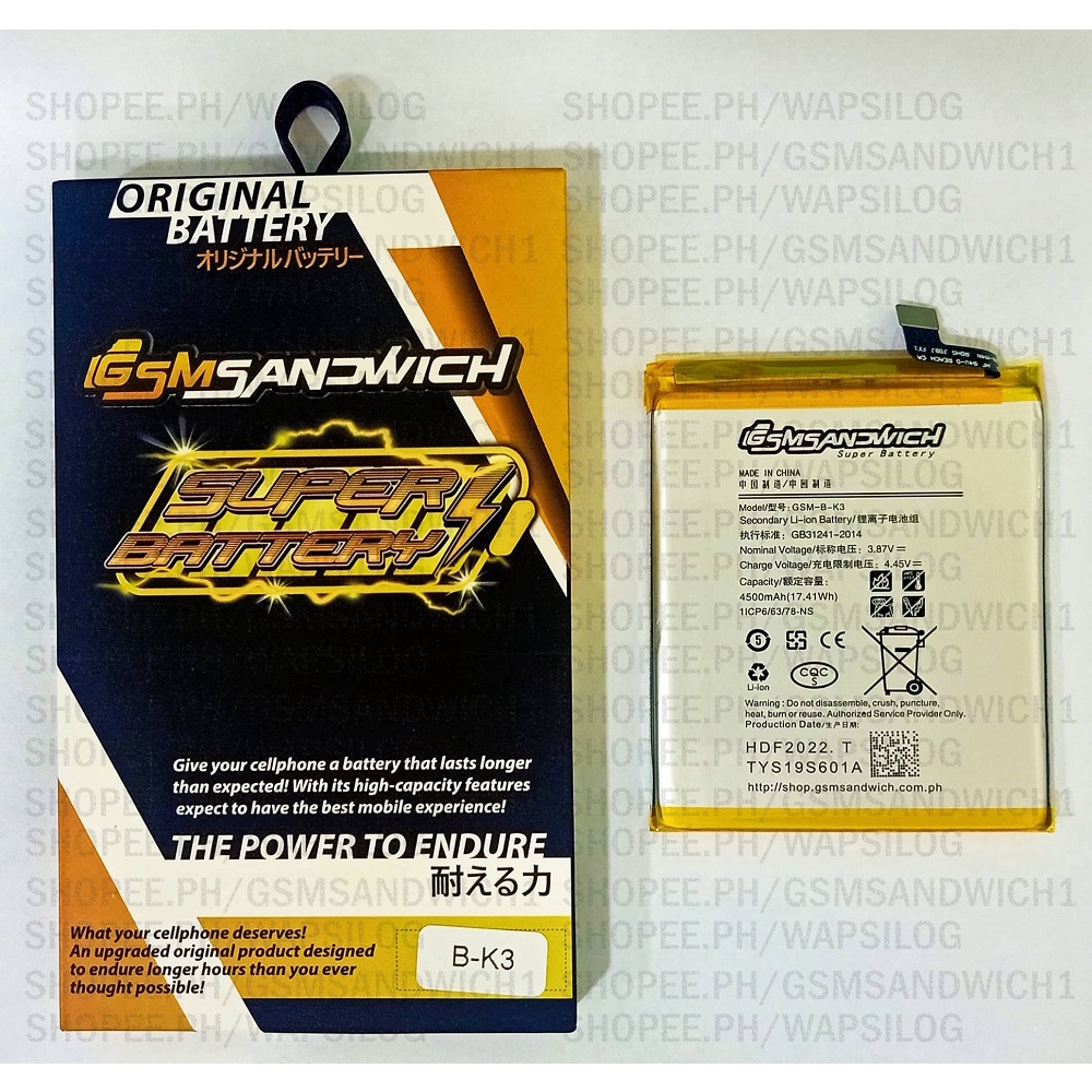 GSMSANDWICH SUPER BATTERY VIVO S1 PRO (( B -K3 )) | Shopee Philippines
