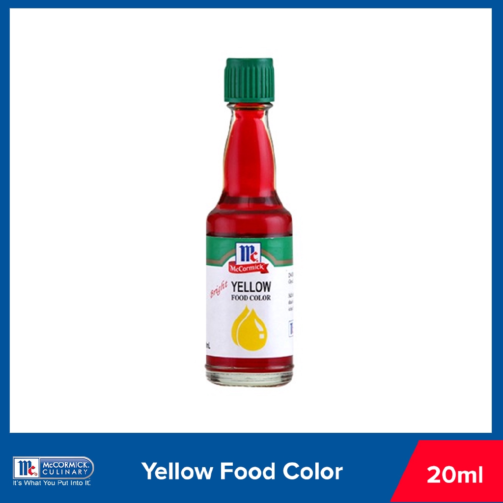McCormick Yellow Food Color 20ml | Shopee Philippines