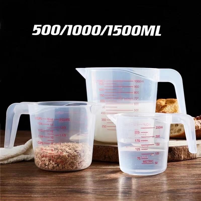 Plastic Scaled Measuring Cup Water Milk Measuring Spoon Mug Measurement ...