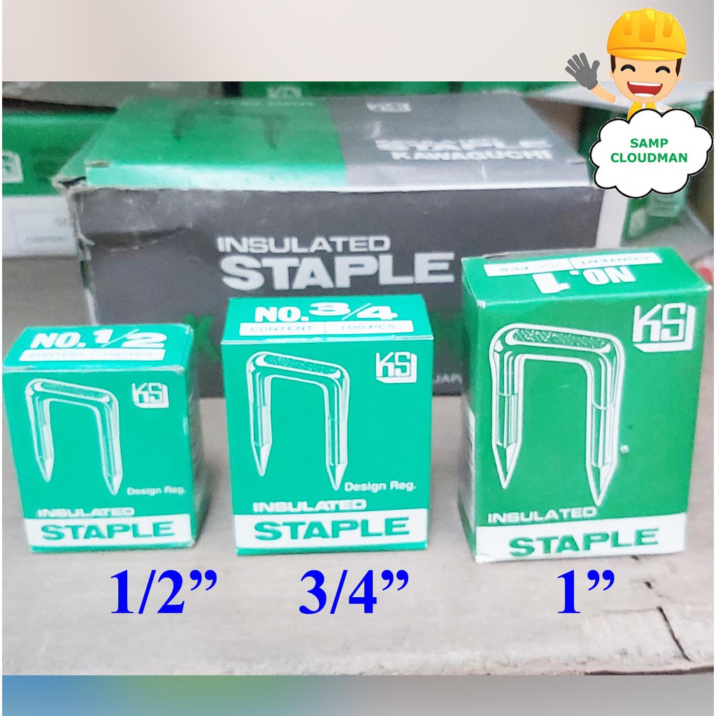 Insulated Staple Wires 1 2 3 4 1 Inch Electrical Cable Staple Wire Wood