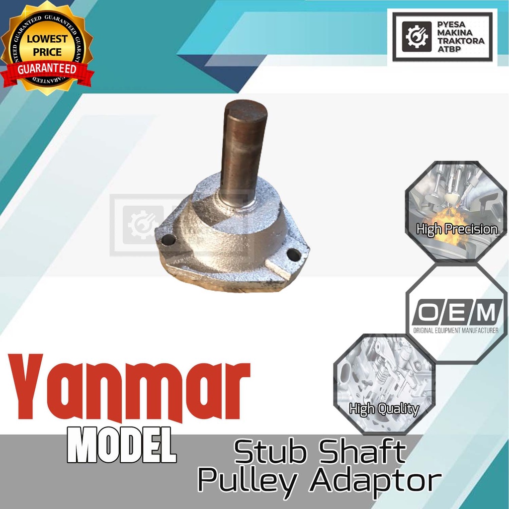 Stub Shaft Pulley Adaptor for Yanmar Model Diesel Engine | Shopee ...