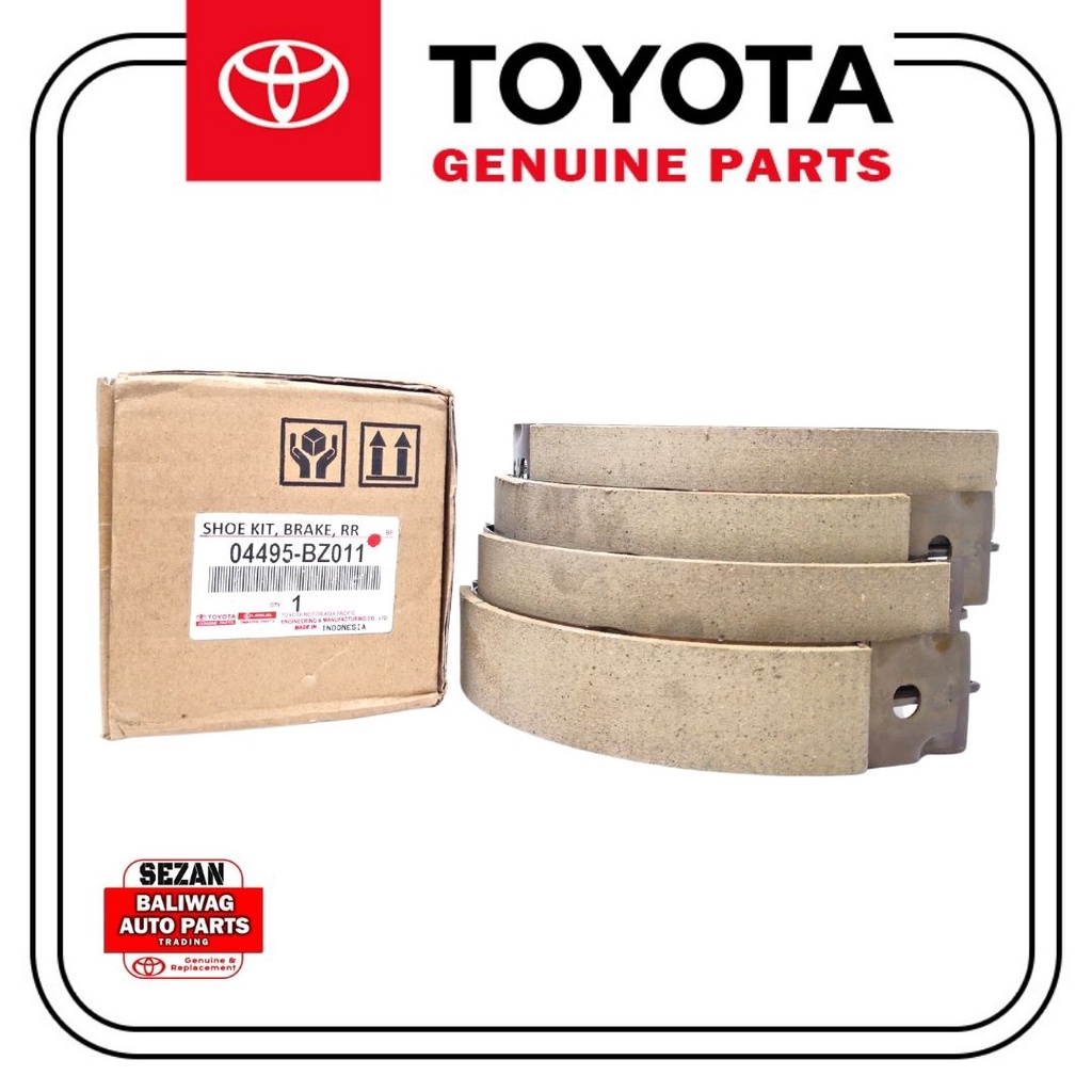 ORIGINAL TOYOTA BRAKE SHOE KIT AVANZA 1.3 1.5 2003-2022 04495-BZ011 ...