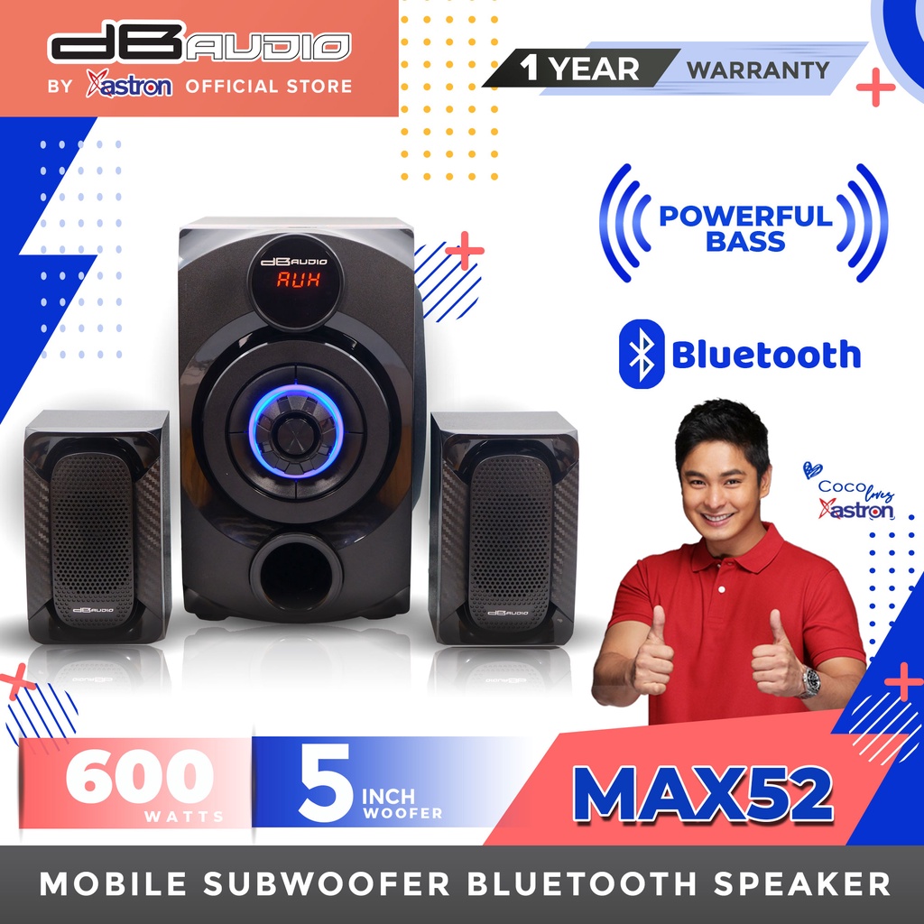 Db Audio MAX-52 2.1 Home Theater Subwoofer System | Bluetooth | 5 ...