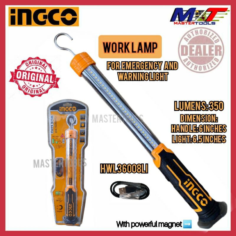 Ingco Work lamp lumens 350 HWL36008LI | Shopee Philippines