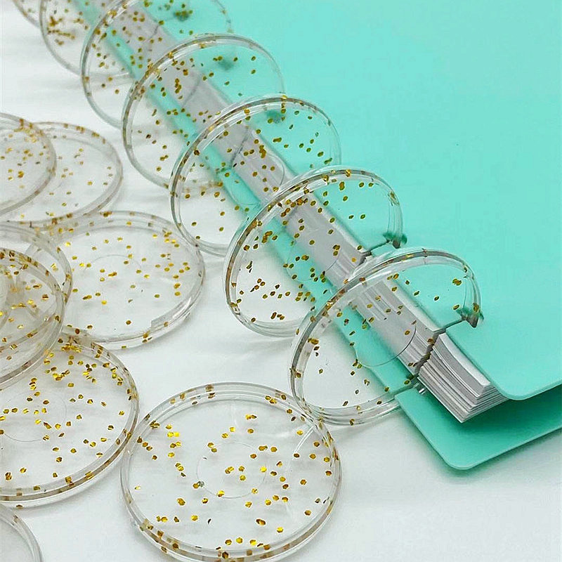 50/100 Pcs Flash Point Transparent Planner Disc for Notebooks 35mm Diy ...