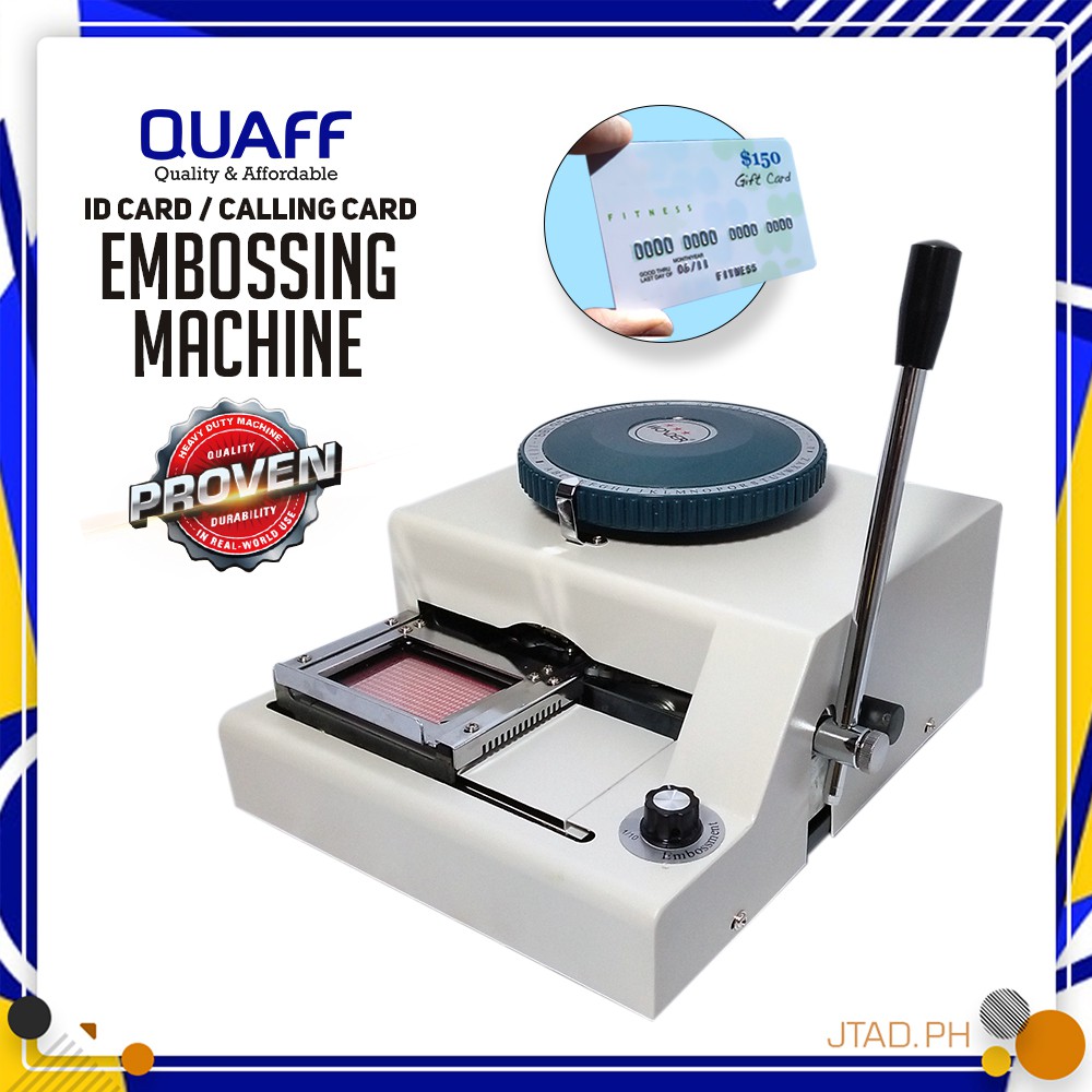 PVC card embossing machine | Shopee Philippines