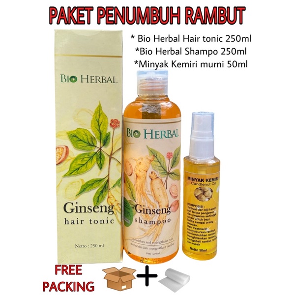 Package Hair tonic shampo And kemiri HERBAL Hair tonic Hair BIO Hair ...