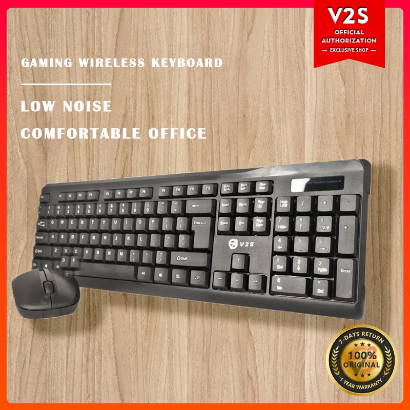 V2S KM500 Gaming Wireless Keyboard and mouse USB Mechanical Feel ...