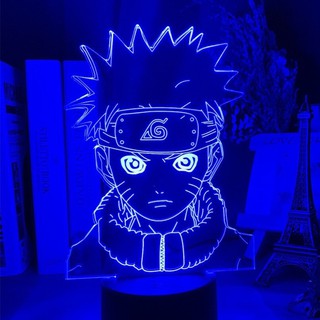 Uzumaki Naruto 3D Led Illusion Lampara Night Lights Color Changing ...