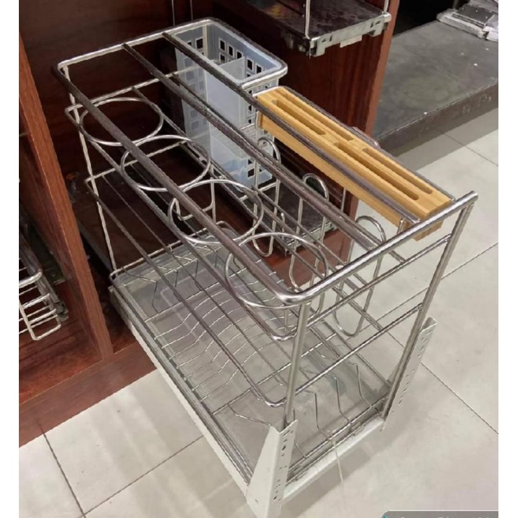 304 Stainless Pull-out Condiments Tray | Shopee Philippines