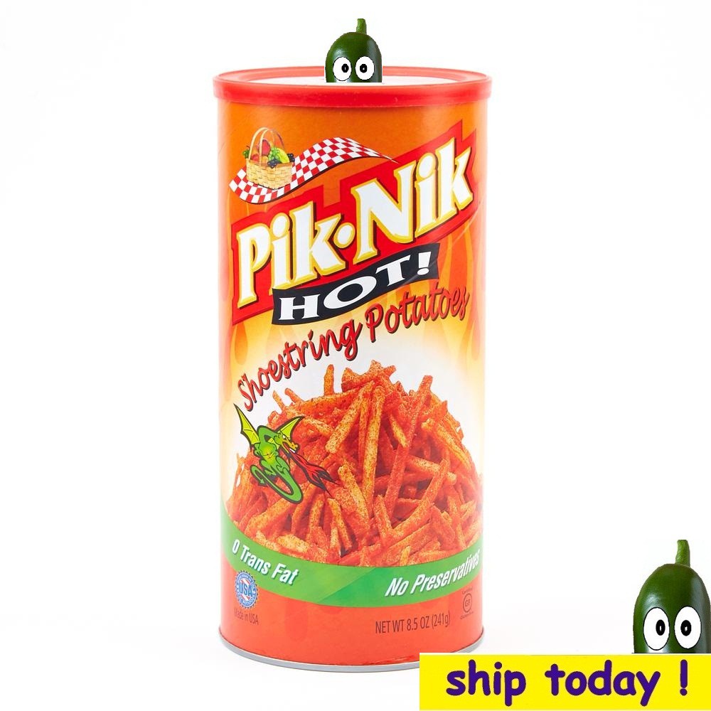 Pik-Nik Hot Shoestring 8.5 oz / 241 g Piknik Shoestring Potatoes, Pik ...