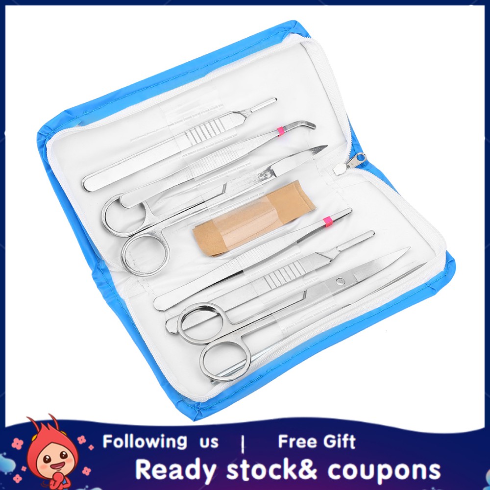 【HOT SALE】Xiyijia 7pcs Stainless Steel Dissecting Dissection Kit Set Biology Student Lab Tools ...
