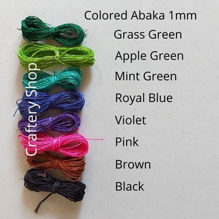 Colored Abaka Strings 10 yards 1mm | Shopee Philippines