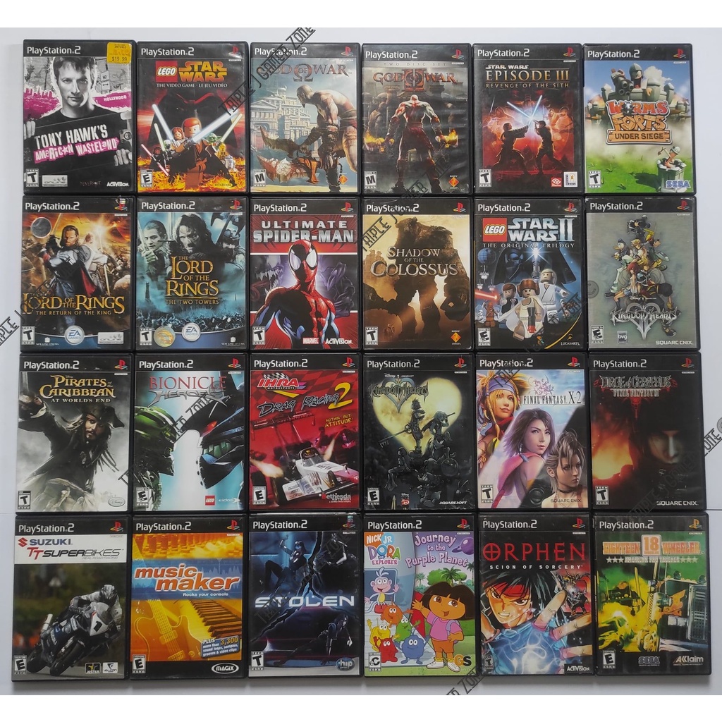 PS2 Playstation 2 NTSC US Original CD Game Games English Batch 8 9 2022 ...