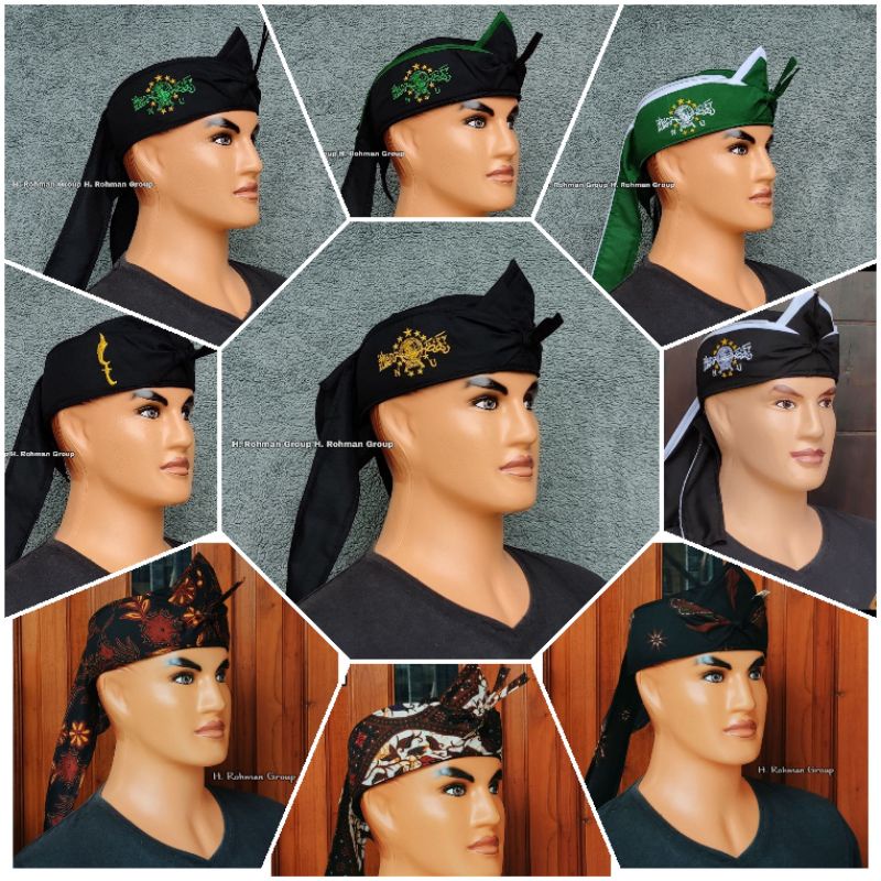 Peci Iket Javanese Bllangkon Sundanese Bendo Bali Practical Motif ...