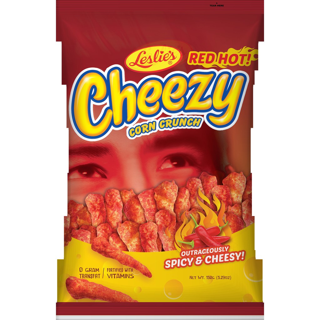 Cheezy Corn Crunch Red Hot 150g | Shopee Philippines