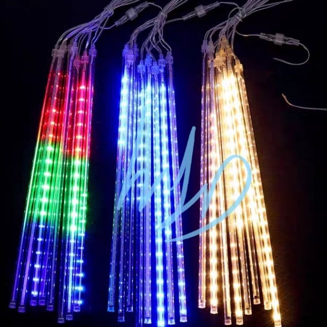 30CM 8in1 Meteor Shower Rain Light Tubes Christmas Lights | Shopee ...