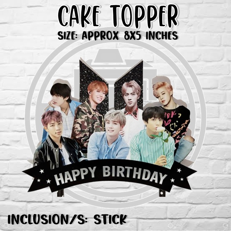 BTS theme cake topper | Shopee Philippines