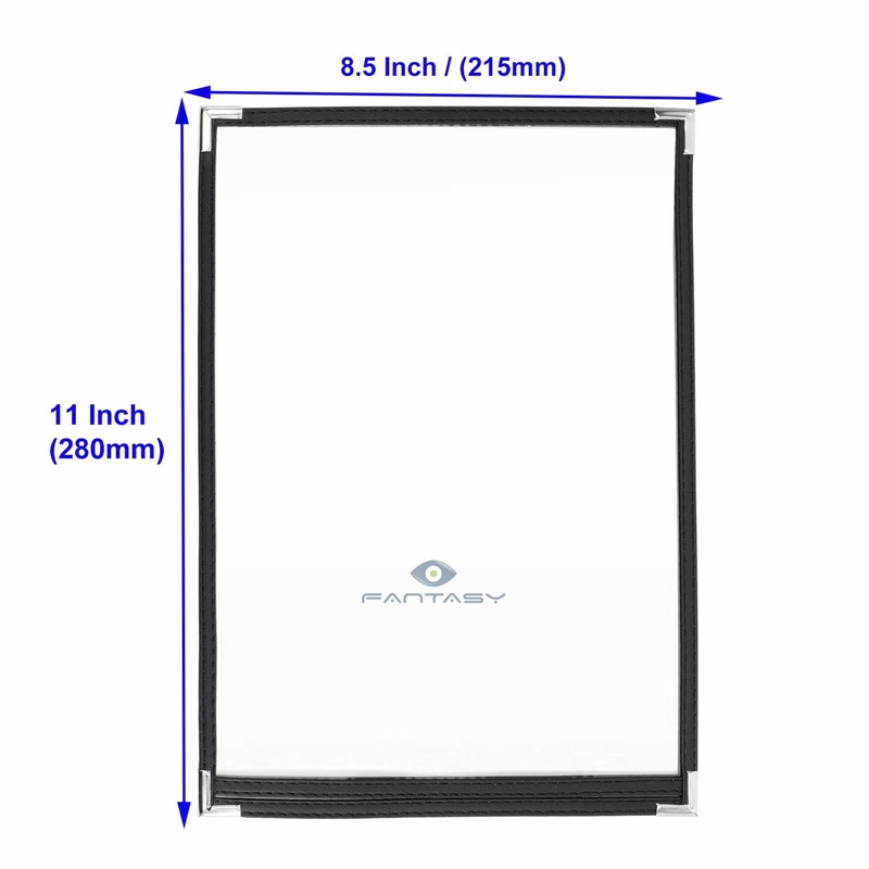 1 Page 2 Faces A4 Transparent Menu Covers Restaurant Menu Folder Menu ...