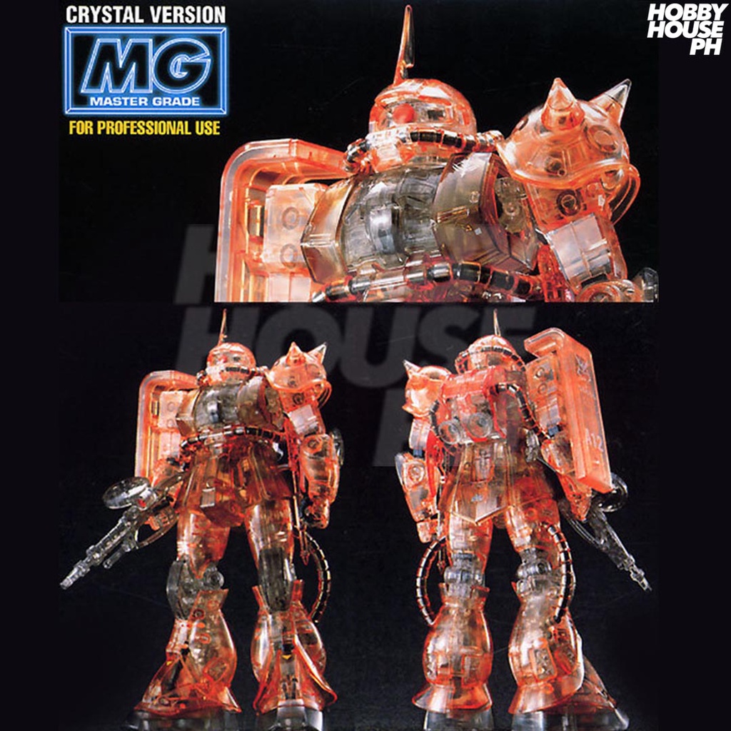 Gundam MG Red Comet II MS-06S Crystal Clear Version | Shopee Philippines