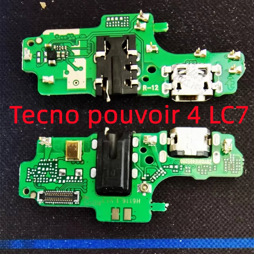 Tecno POUVIOR 4 LC7 charging board flex cable ribbon connector charger ...