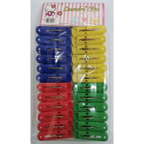 CLOTHES CLIP , CLOTHES PIN , SIPIT SA DAMIT (24PCS) | Shopee Philippines