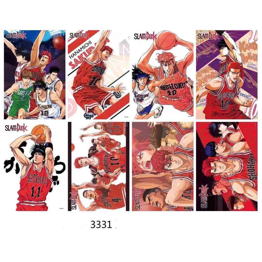 SLAM DUNK 8 PIECES POSTERS Hanamichi Sakuragi A3 SIZE | Shopee Philippines