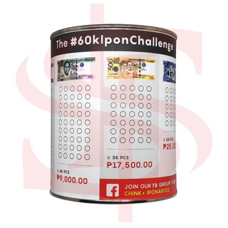 Chink Positive Limited Edition 60k My Ipon Can By Chinkee Tan - Authentic 60k Ipon Challenge Can ...