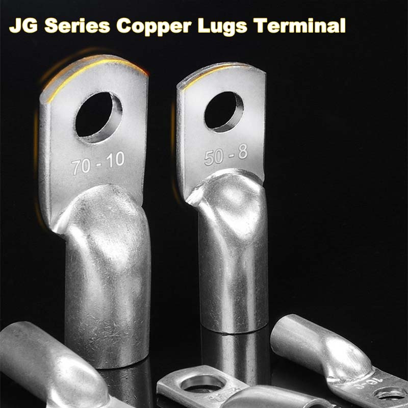 JG Series Copper Lugs Terminal Cable Lug M8 Bolt Hole Tinned Copper ...