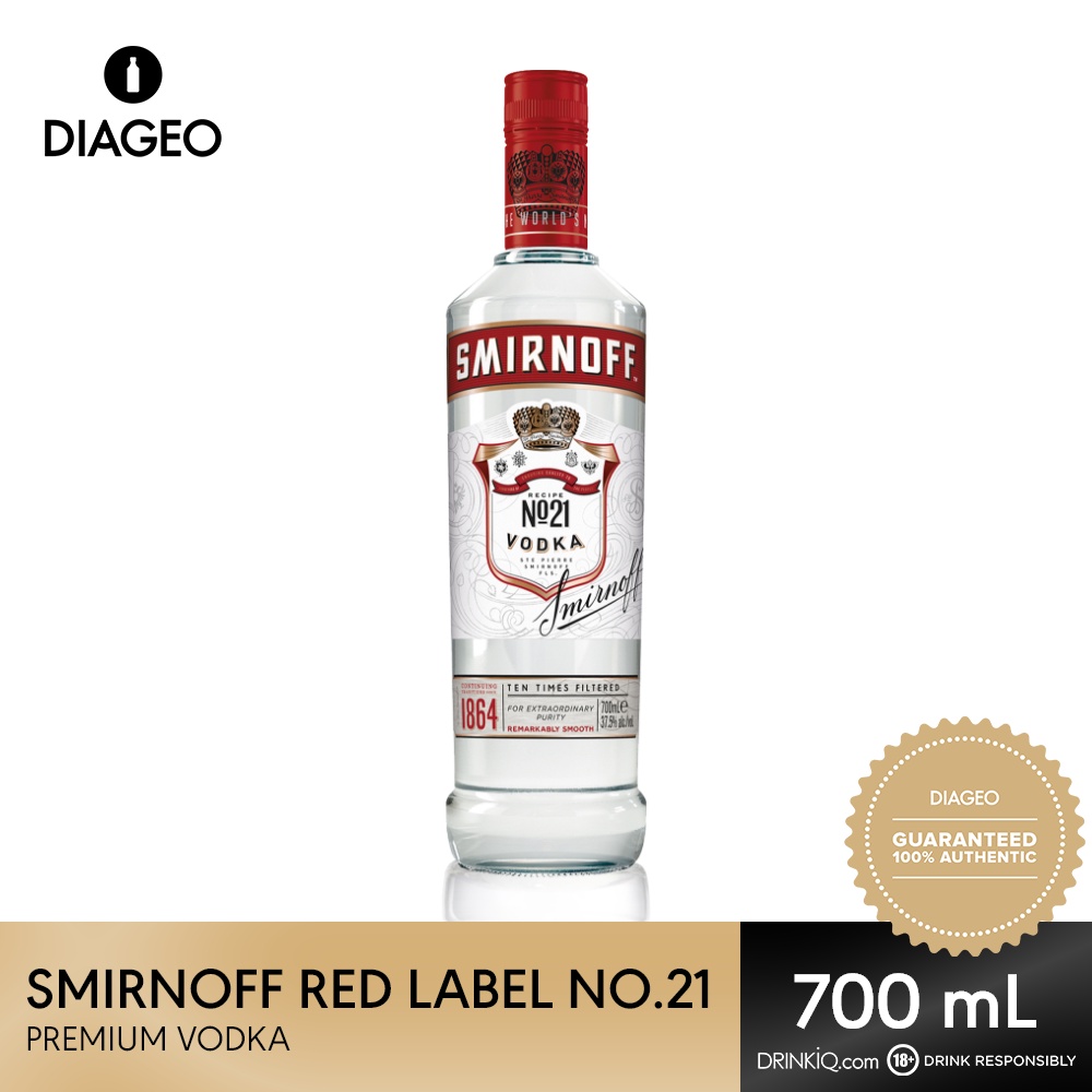 Smirnoff Red Label No.21 Premium Vodka 700ml | Shopee Philippines