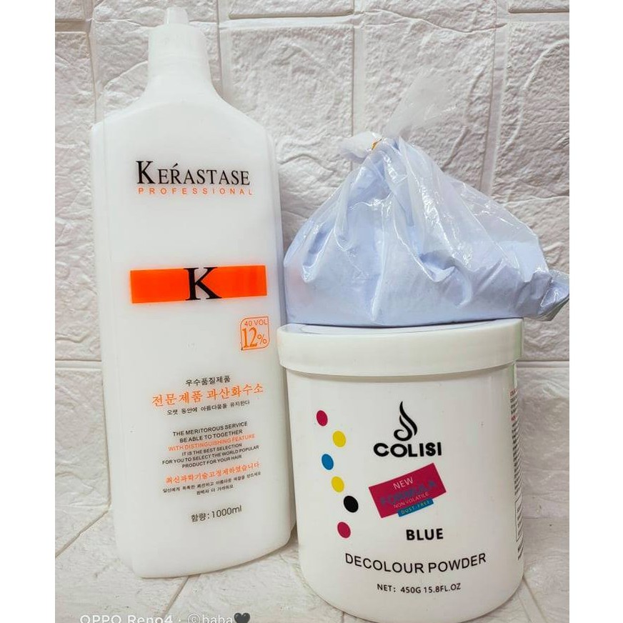 1 set COLISI 450g Hair Bleaching powder With OXIDIZING CREAM 1000ML ...