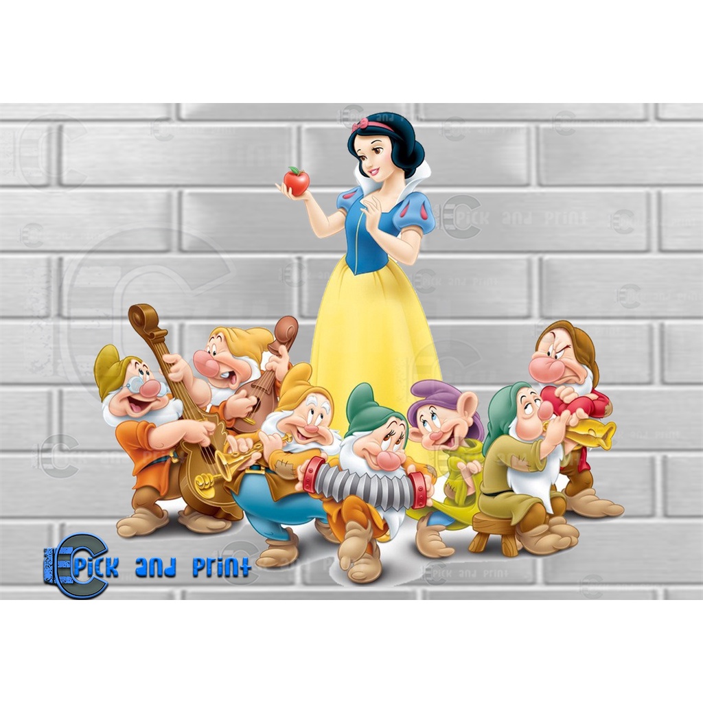 Snow White Character Cut Outs for DIY Party Backdrop Party Decorations ...