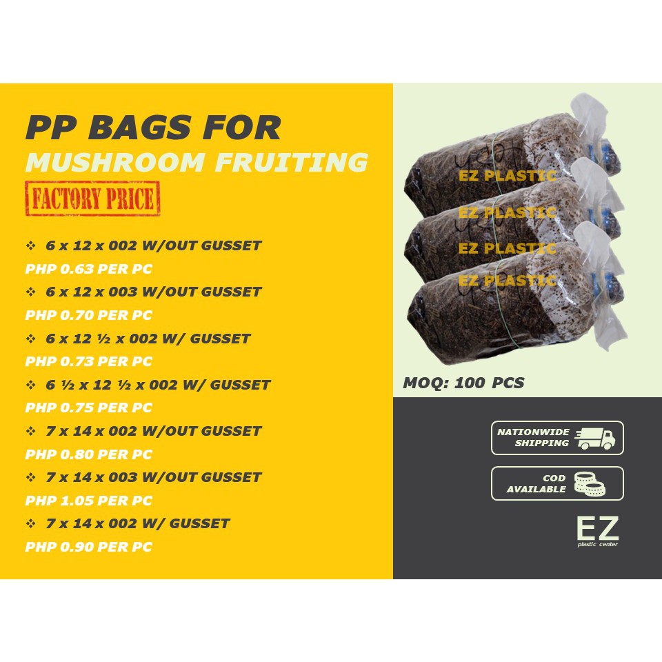 Mushroom Growing Bag | Fruiting Bag | Shopee Philippines