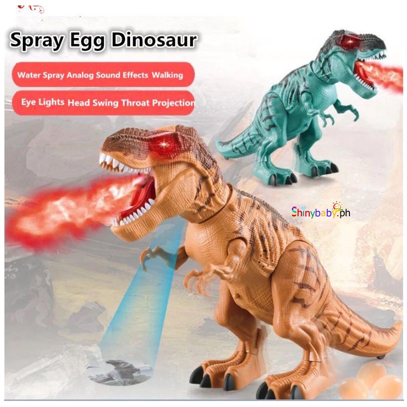 Large Electric Spray Dinosaur Toy Simulation Animal Walking Spray ...