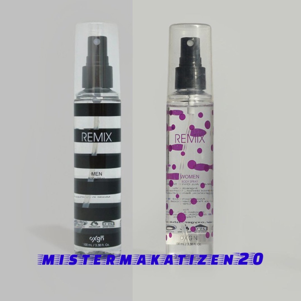 OXGN Remix Body Spray Perfume For Women/Men 100 ML | Shopee Philippines