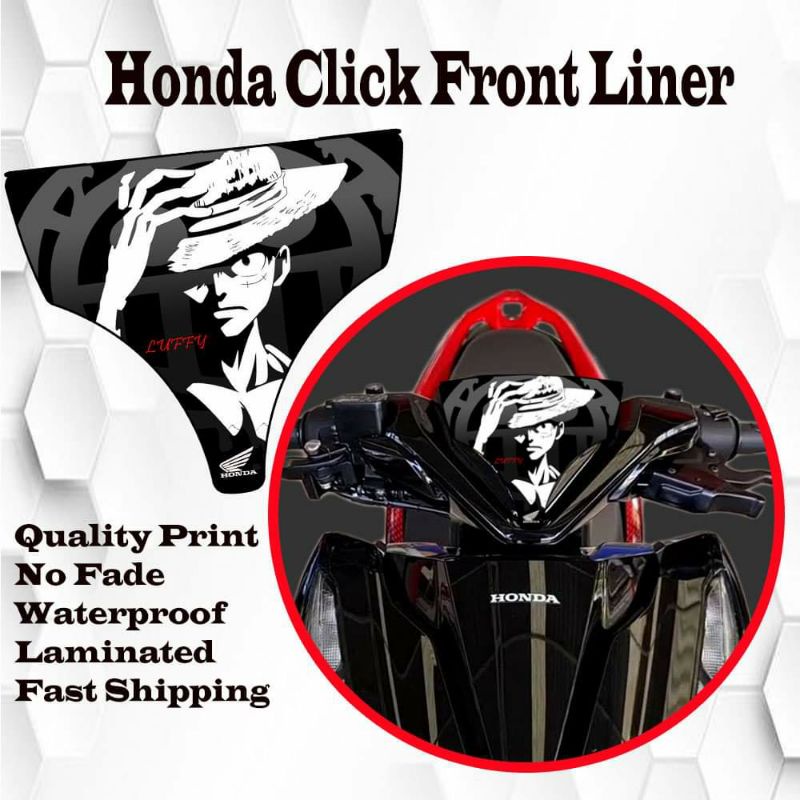 Honda click 125/150i Front visor Sticker/decals | Shopee Philippines