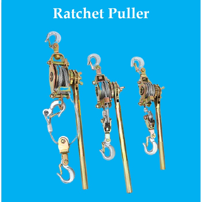 Ratchet Puller 1T Ratchet Pat Grip Wire Rope Hand Power Puller ...