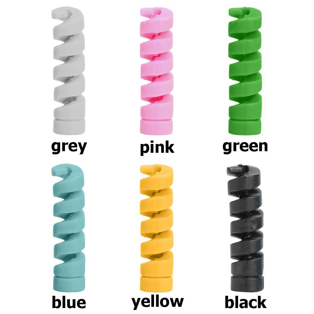 Spiral Charging Cable Protector Saver Cover USB Charger Cord Wire ...