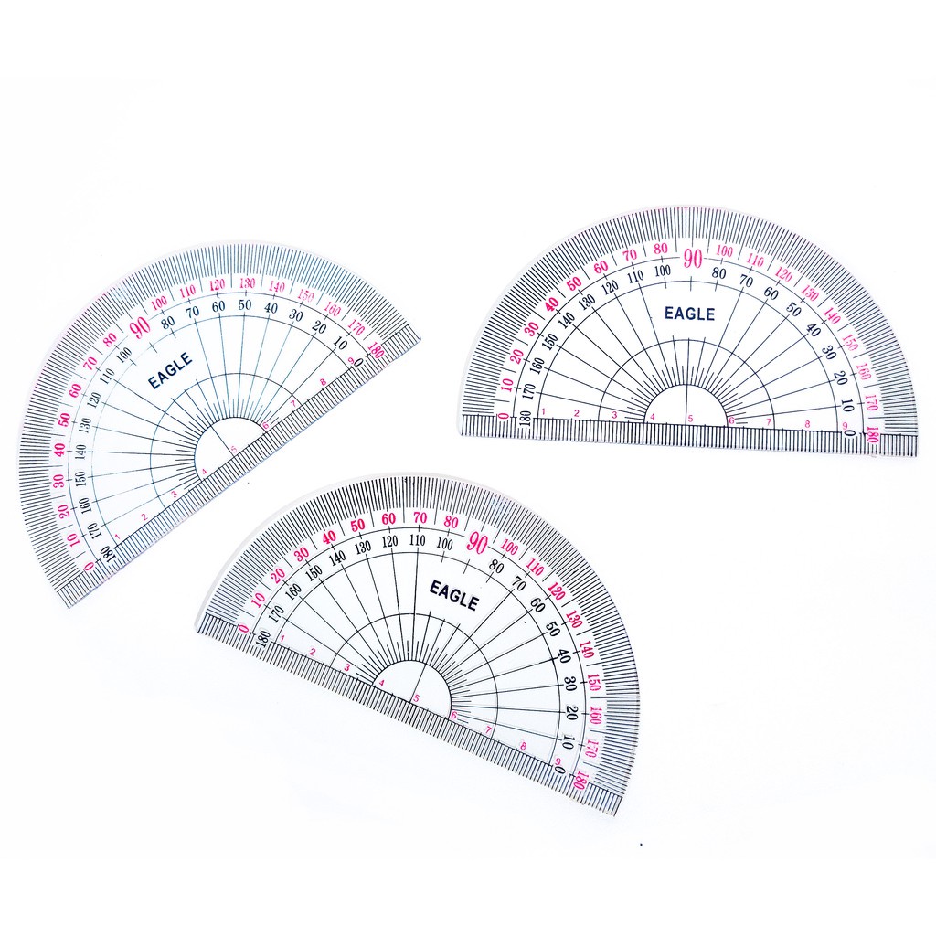 Small Clear Protractor Plastic Math Protractors Measuring Tool School ...