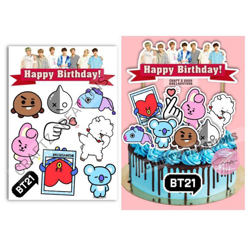 BT21 cake topper set | Shopee Philippines