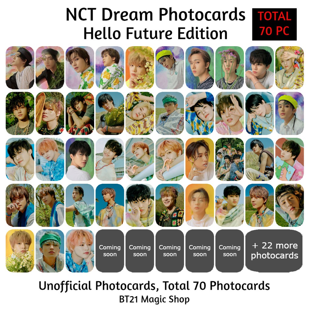 70 Photocards NCT Dream Hello Future Repackage Album Edition | Shopee ...