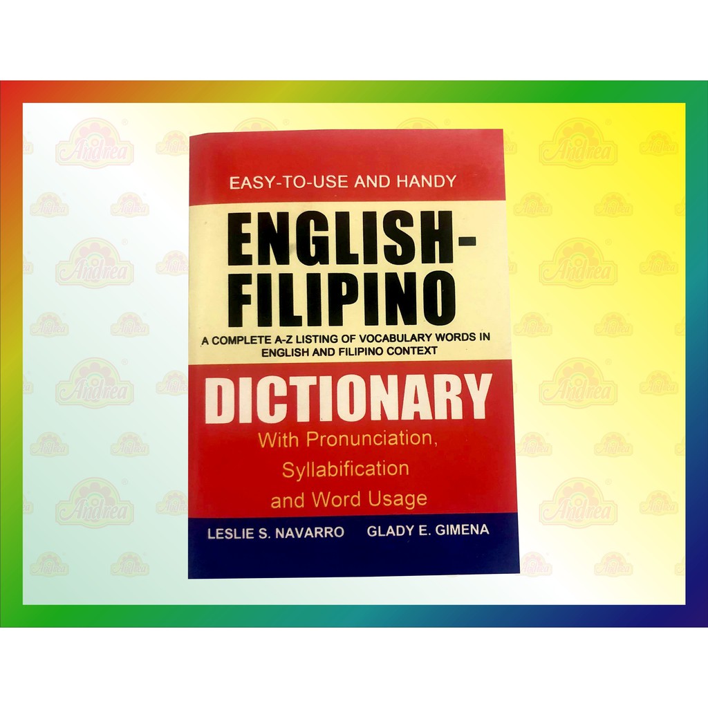 Dictionary Jumbo in different variant | ANDREA presyo ₱88