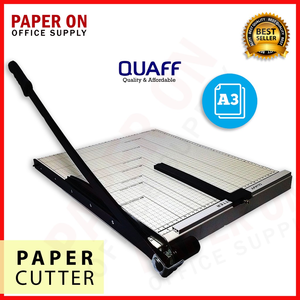 QUAFF Paper Cutter A3 size Metal with Paper Adjuster | Shopee Philippines