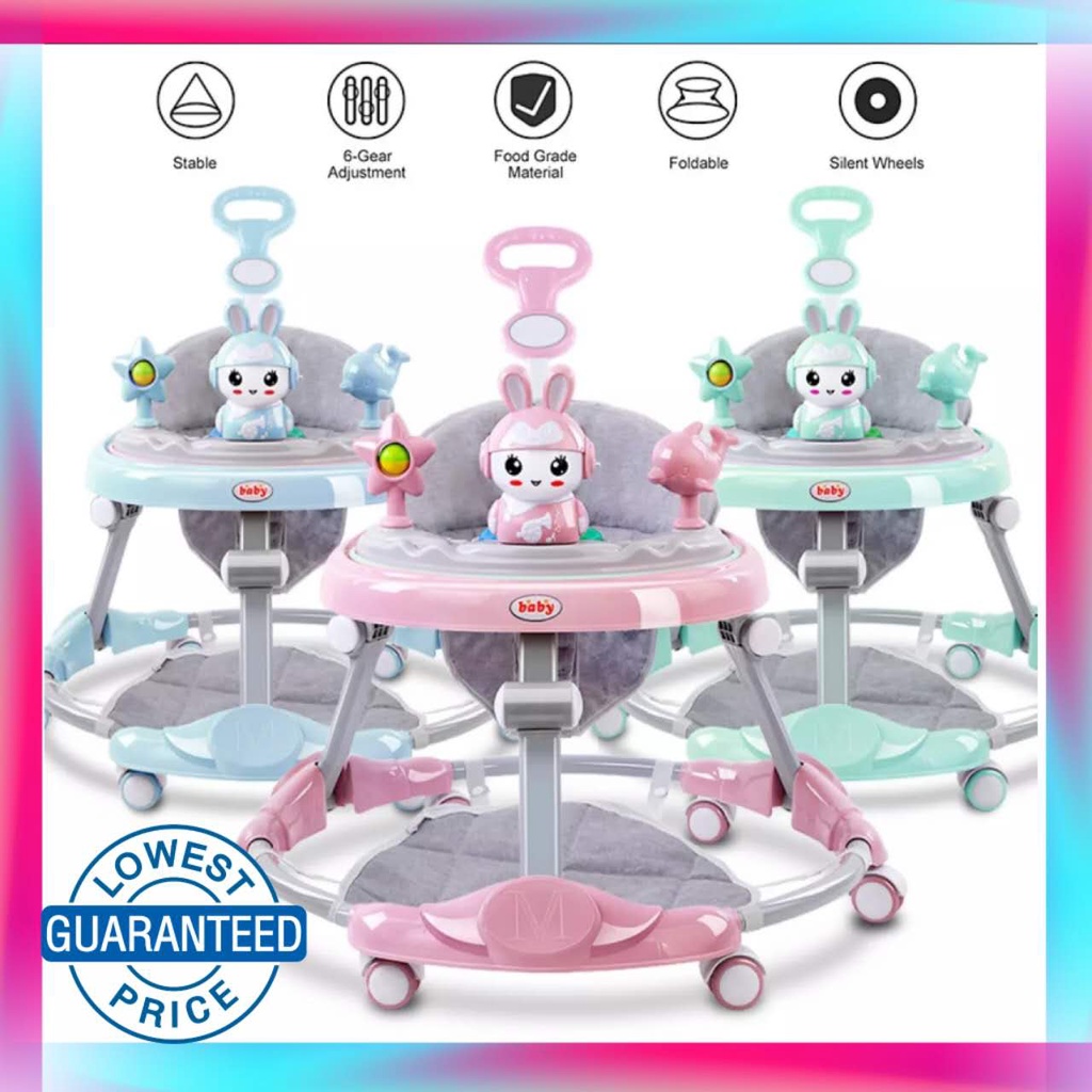 Baby Walker With Music Sound Adjustable Safety Walker for Baby Girl Boy ...