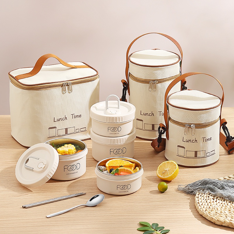 304-Grade Stainless Steel Lunch Box Food Storage Box Portable Insulated ...